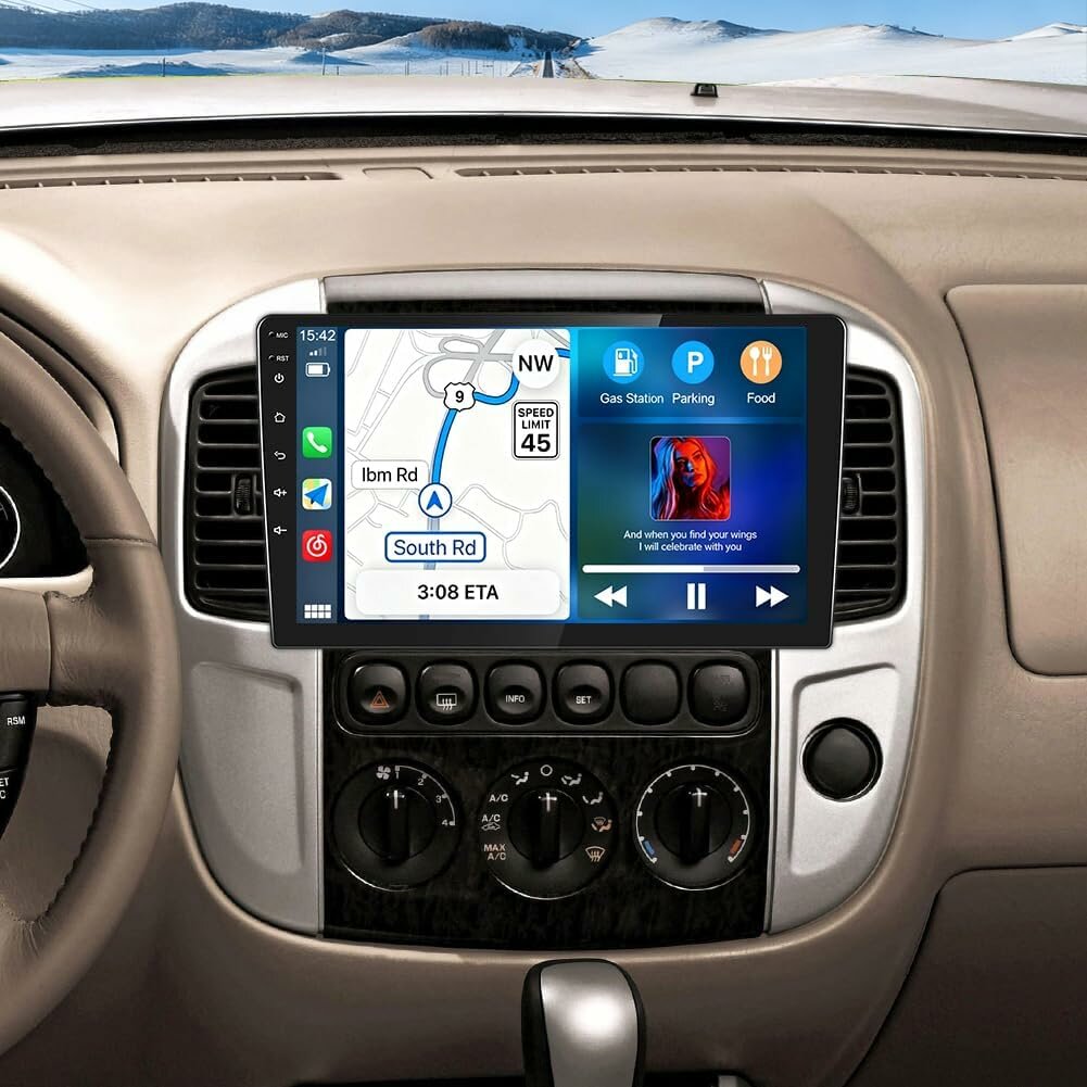 Автомобильная стереосистема 4G + 64G для Mercury Mariner 2005-2007 гг. с беспроводной связью CarPlay и Android Auto,