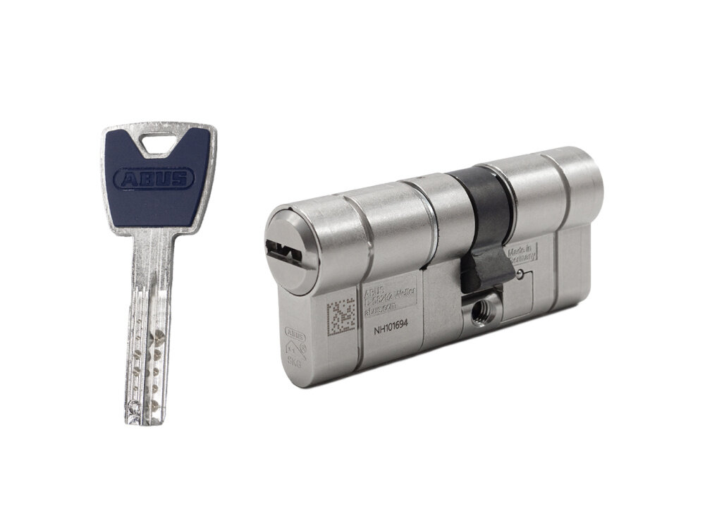 Цилиндр ABUS EC880 MX ключ-ключ 95мм (размер 55х40 мм) - Никель