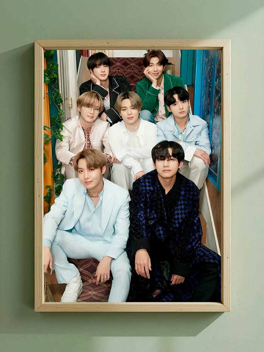 Постер, плакат на стену BTS K-Pop (А3)
