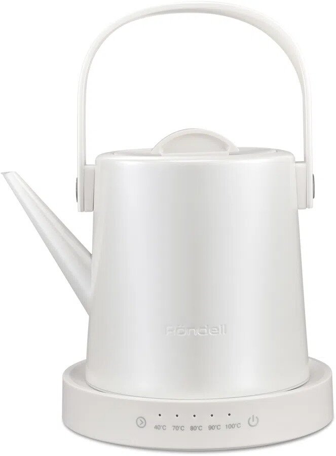 Чайник электрический Rondell RDE-WK804 1 л, 1200 Вт, жемчужный корпус: металл