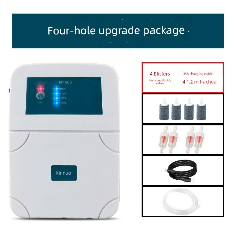 Комплект с четырьмя отверстиями для аэрации, улучшенная система, питание DC/AC, усиленная подача кислорода для
