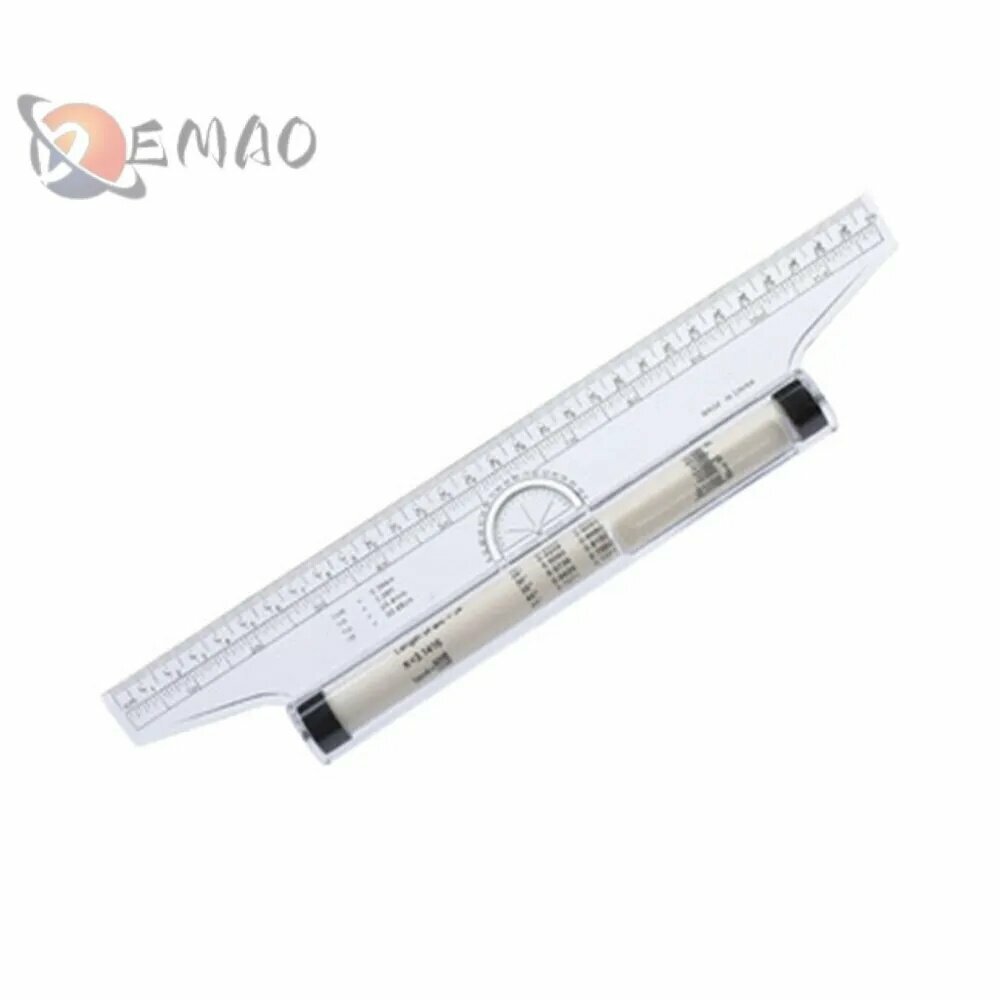 Пластиковая измерительная линейка для прокатки чертежного ролика Параллельная многофункциональная конструкция для черчения