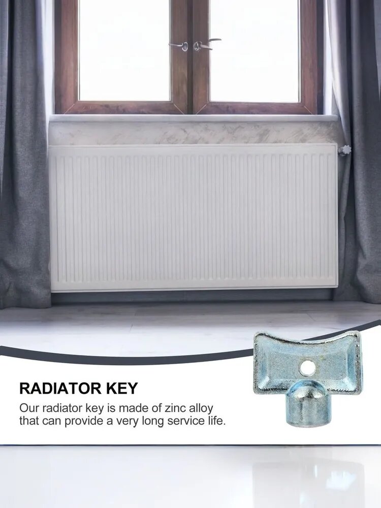 Набор из 30 ключей для вентиля радиаторов серебристый Цинковый сплав