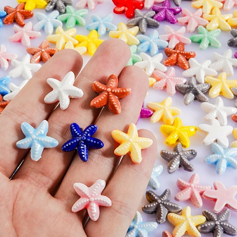Керамические бусины морские ракушки 10/30/50 шт. 30pcs, M629