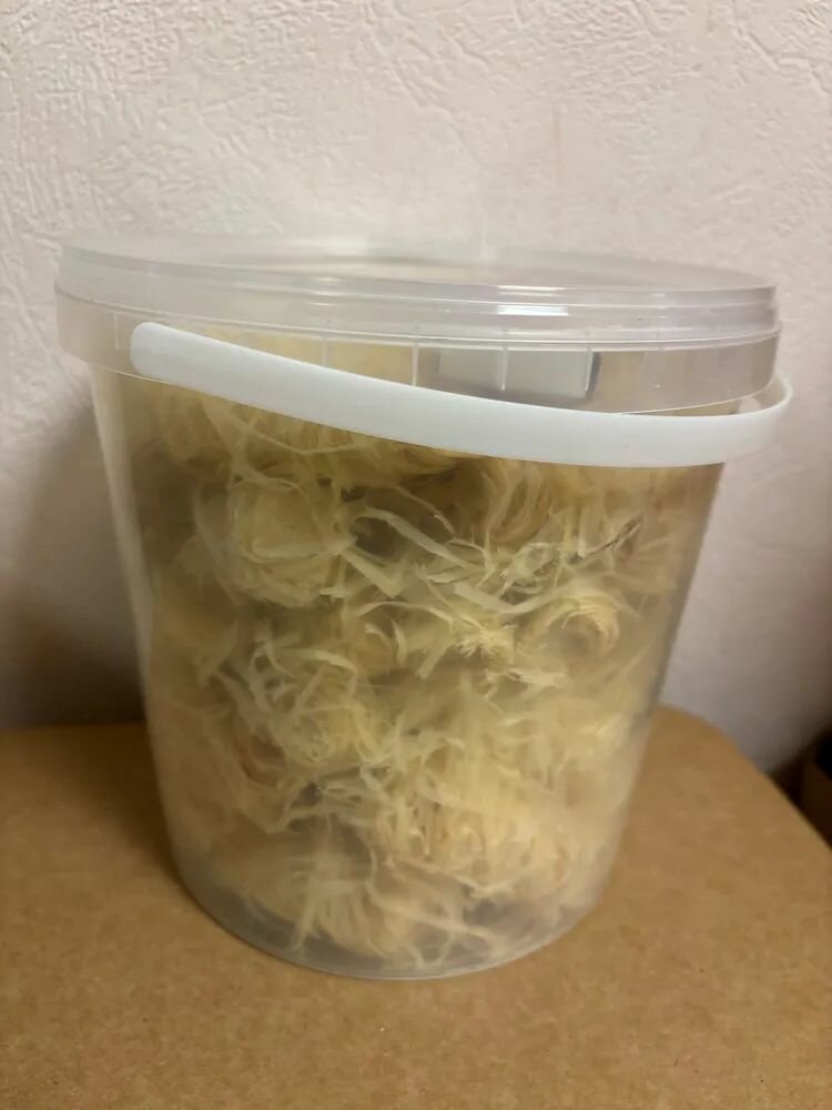 Роллы древесные для розжига, костра, печи, в круглом пластиковом контейнере - 50 шт.