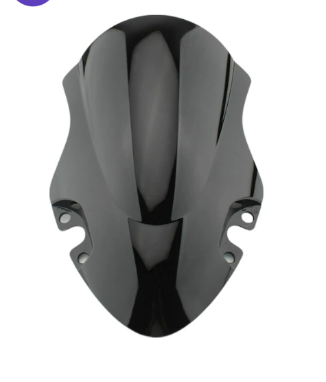 Замена ветрозащиты для мотоцикла Черная подходит для Spring Breeze Suntek CFMOTO 22-23 450SR Передняя ветрозащита Зонтик-ветрозащита 25.8 см x 38 см 1 шт.