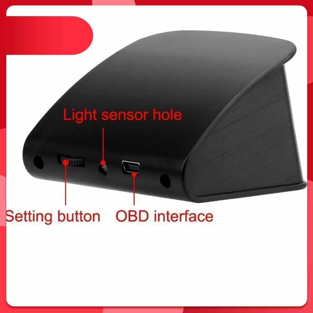 Бортовой компьютер P10 (OBD2), 2,6" TFT, 5 Вт — отображение скорости, оборотов, расхода, Plug-and-Play