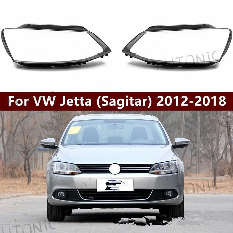 Стекла фар для Volkswagen Jetta 6 (Фольксваген Джетта 2011–2016), комплект — замена оптики и восстановление световой границы