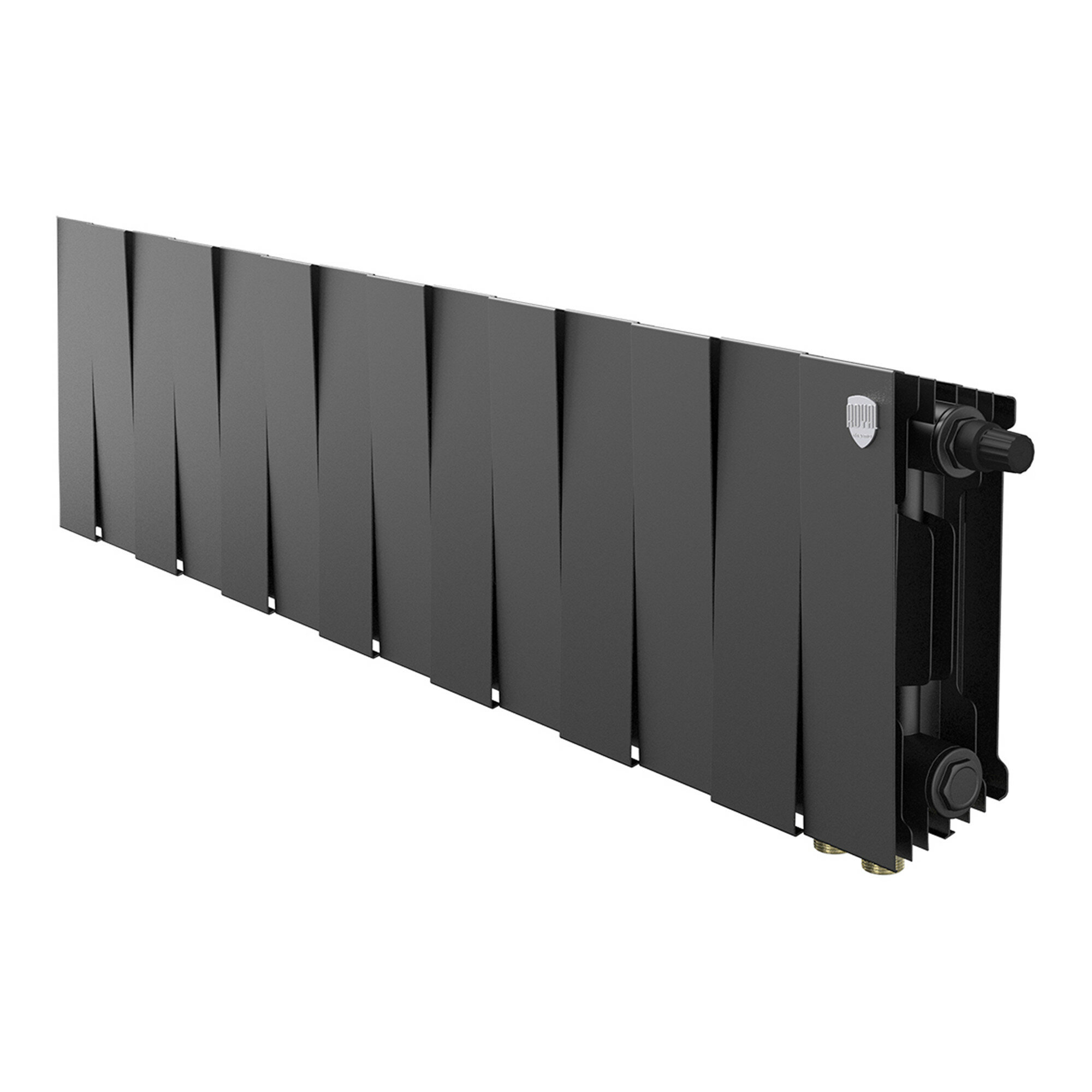 Радиатор биметаллический Royal Thermo PianoForte 200 Чёрный VR80- 14 секц.