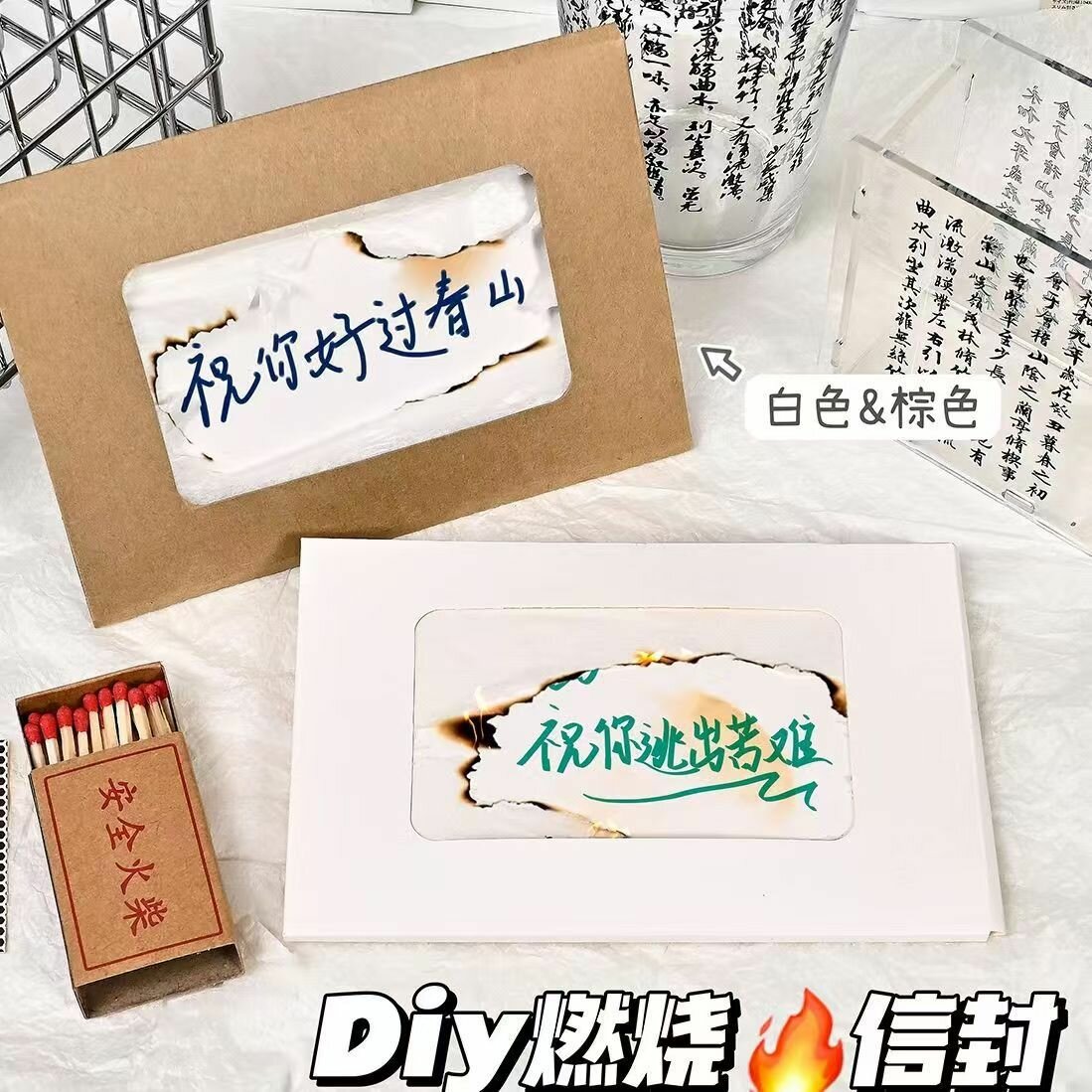 Набор материалов для изготовления открыток с окошком в стиле DIY, подарок на выпускной, день рождения, Праздник Циси 2024, в стиле ins.