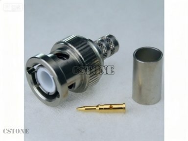 BNC штекер обжим для JBY240, LMR240; 1.6GHz VSWR1.2 (надежный китайский аналог)