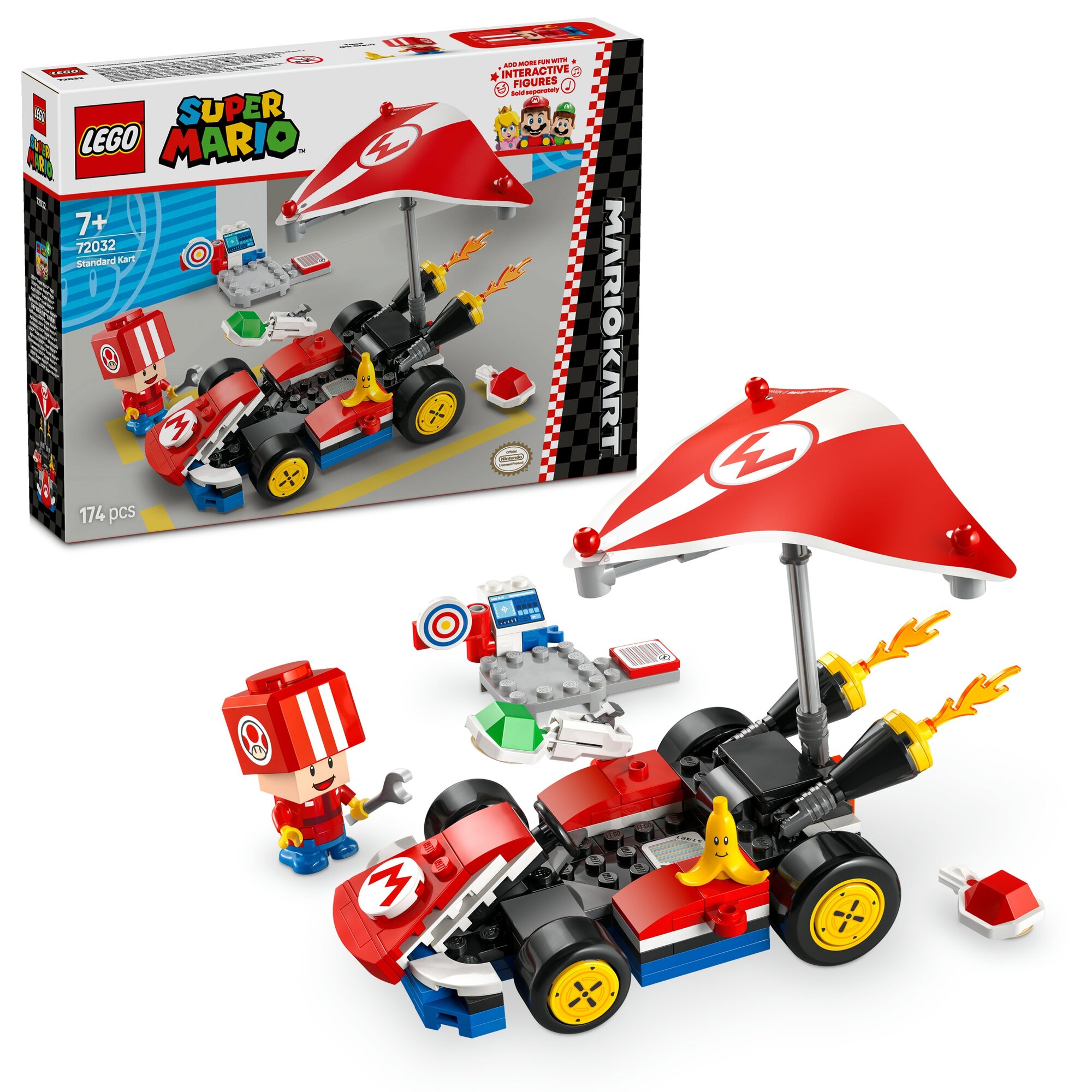 Конструктор LEGO Super Mario 72032 Стандартный автомобиль, 174 дет.