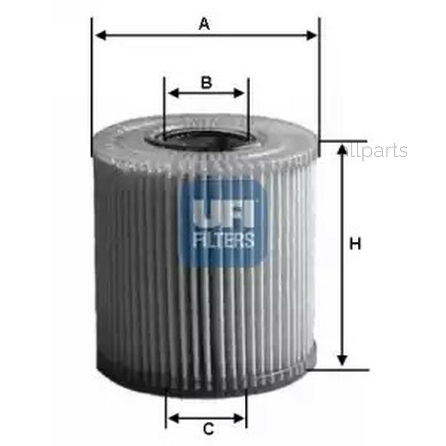 UFI 25.014.00 Фильтр масляный