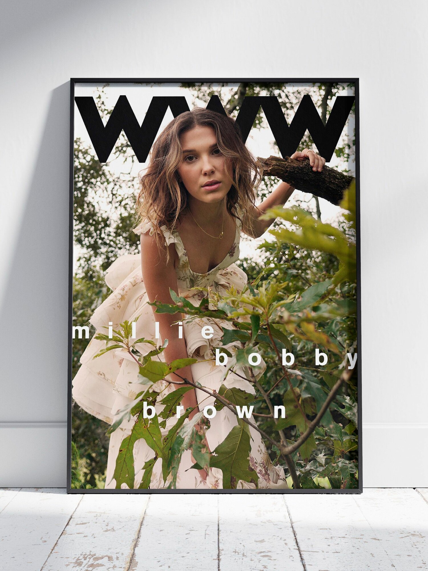 Плакат на стену для интерьера Милли Бобби Браун (Millie Bobby Brown 36) - Постер по актеру фильма, кино, сериала формата A4 (21x30 см)