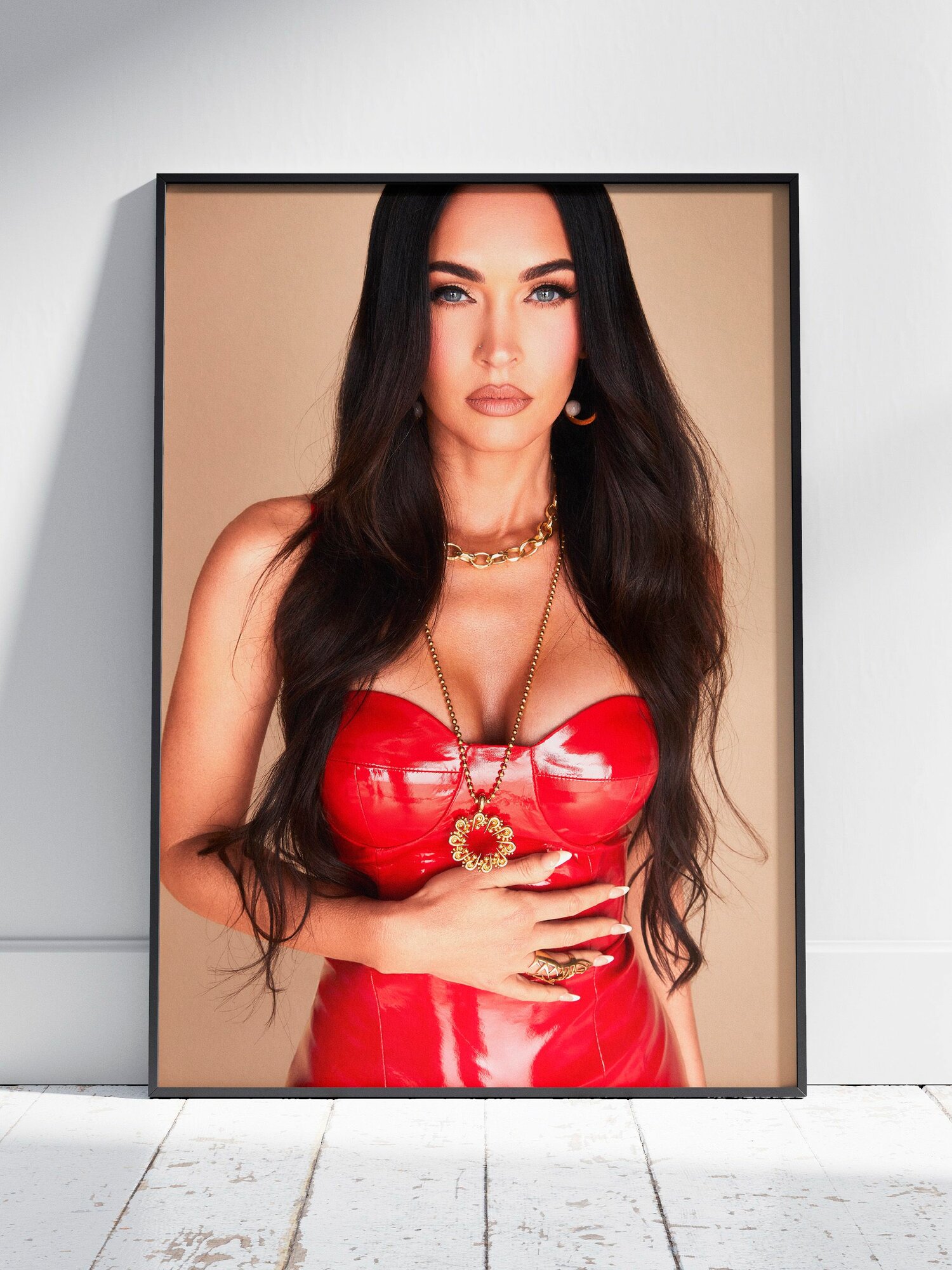 Плакат на стену для интерьера Меган Фокс (Megan Fox 34) - Постер по актеру фильма, кино, сериала формата A4 (21x30 см)