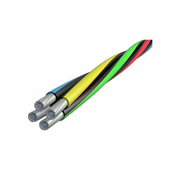 Провод СИП-4 4х16 мм, 50 м, ГОСТ, самонесущий алюминий, изоляция сспэ 0,6/1 кВ