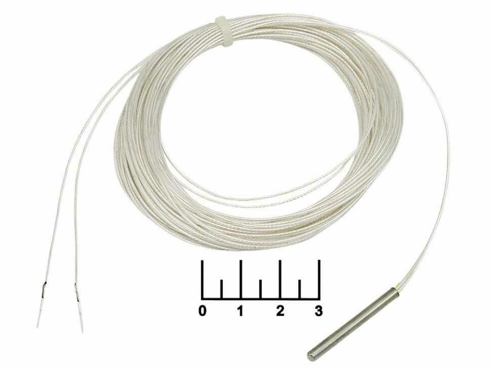 Датчик температуры PT100 100 Ом 5м 3*30мм (2 провода) (-40.~200C)