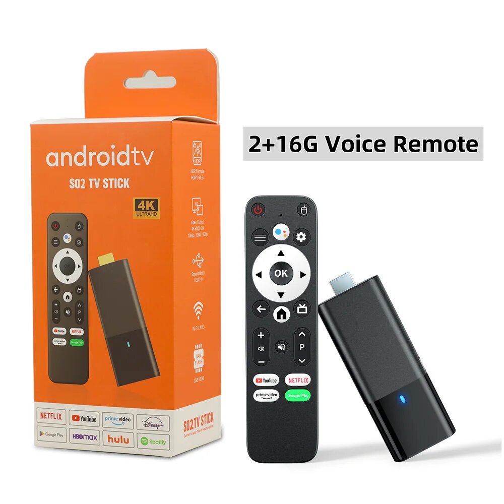 UBISHENG S02 H313 Android TV Stick 4K 2G16G BT