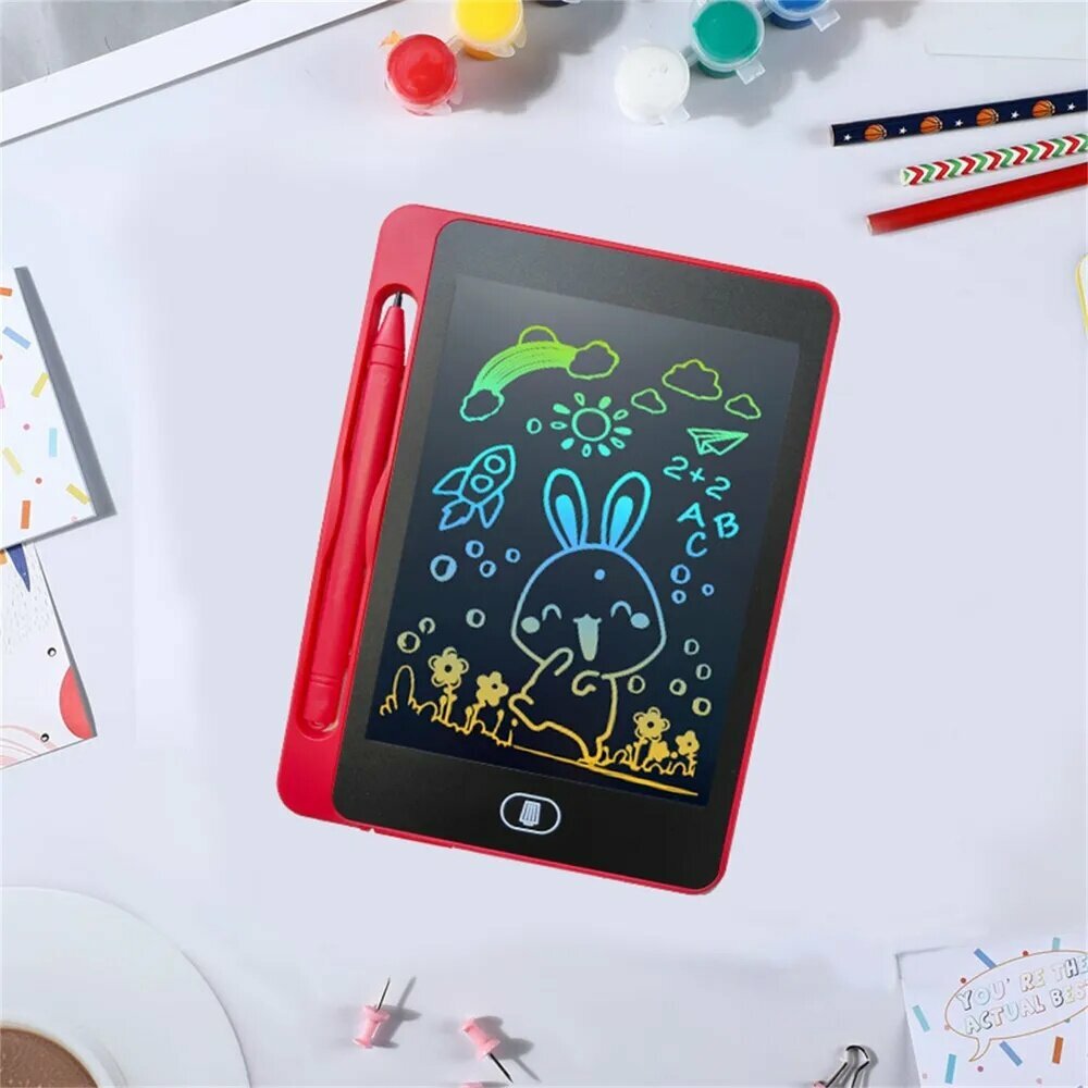 (Red C2)6,5-дюймовая ЖК-письменная доска, игрушки для рисования, образовательные игрушки, подарки на детские дни рождения, Хэллоуин, Рождество и Пасха