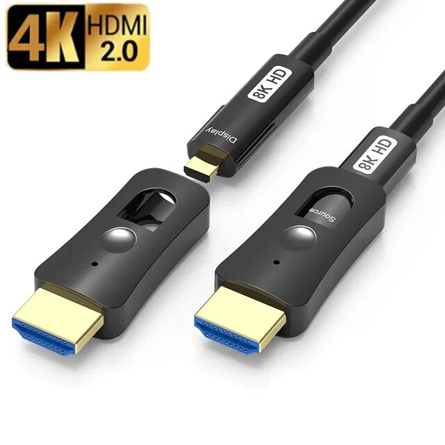 HDMI 2.0 кабель 10m, 4K HDMI2.0, черный