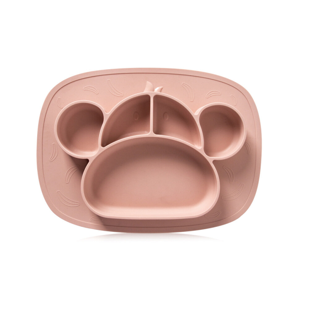 Секционная тарелка на присоске edda, Шалфей Силиконовая детская тарелка