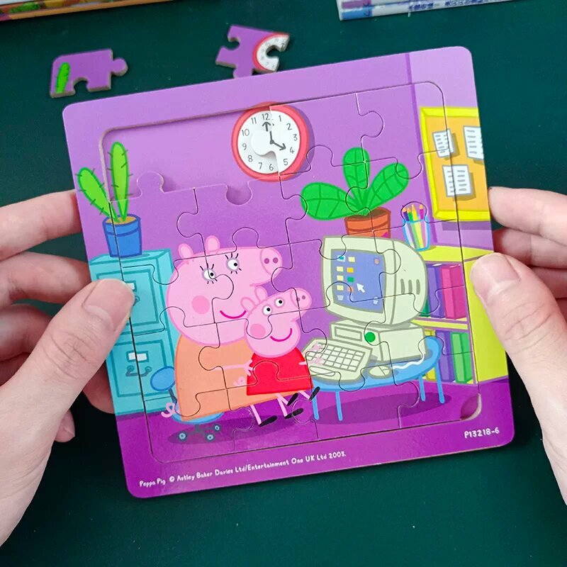Деревянная головоломка Peppa Pig 20 деталей Версия B для детей 3-6 лет