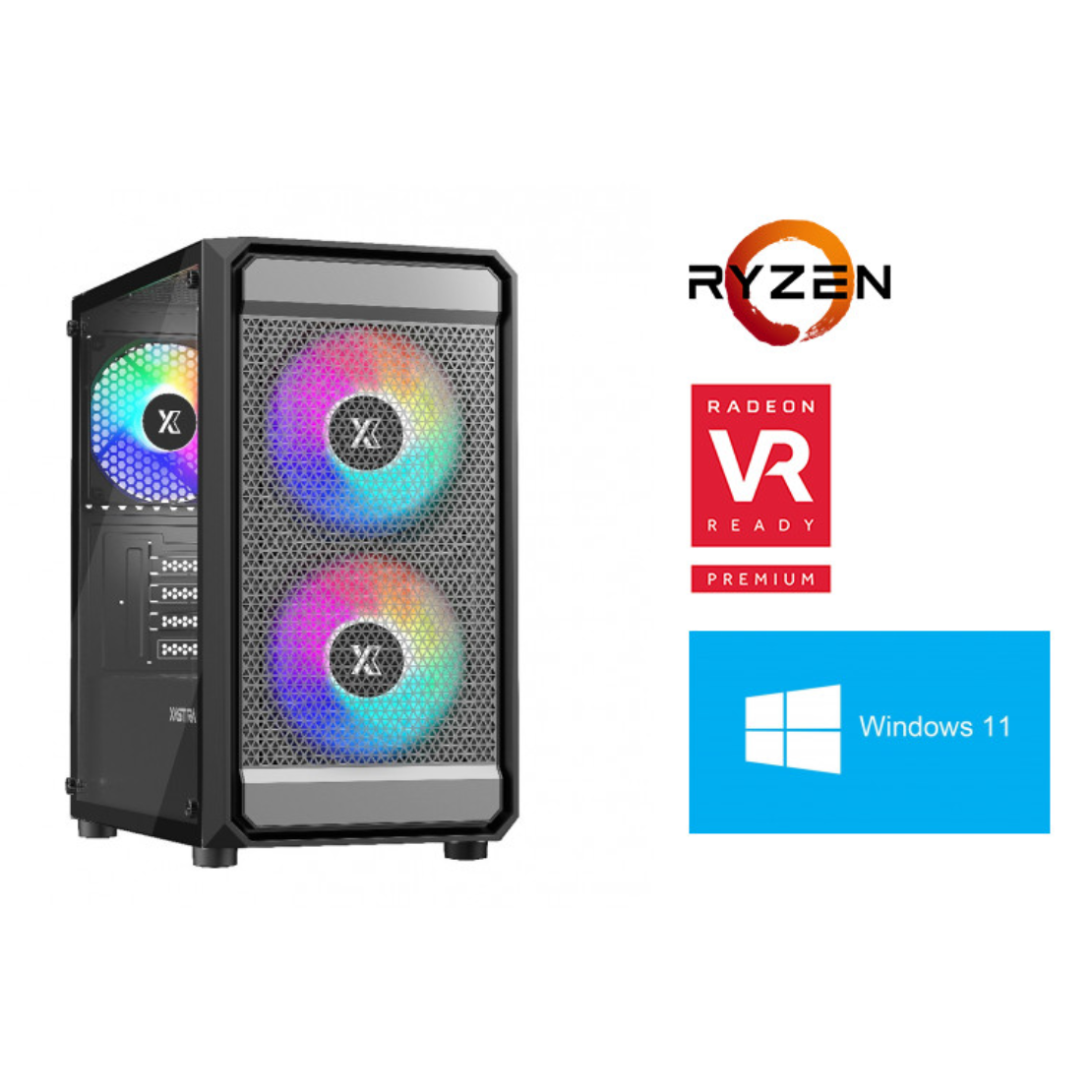 Системный блок TopComp MG 51997767 AMD Ryzen 5 5500/Amd A520/16 Гб/SSD512 Гб/HDDнет/AMD Radeon RX 580/Win11 pro