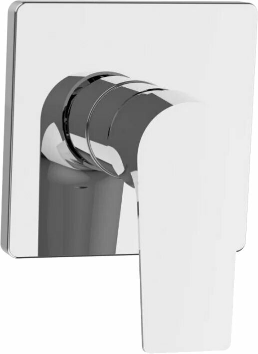 Встраиваемый смеситель для душа и ванны Aquanet Static AF330-50C С внутренней частью, латунный, рычажный, настенный, хром, глянцевый, с керамическим картриджем