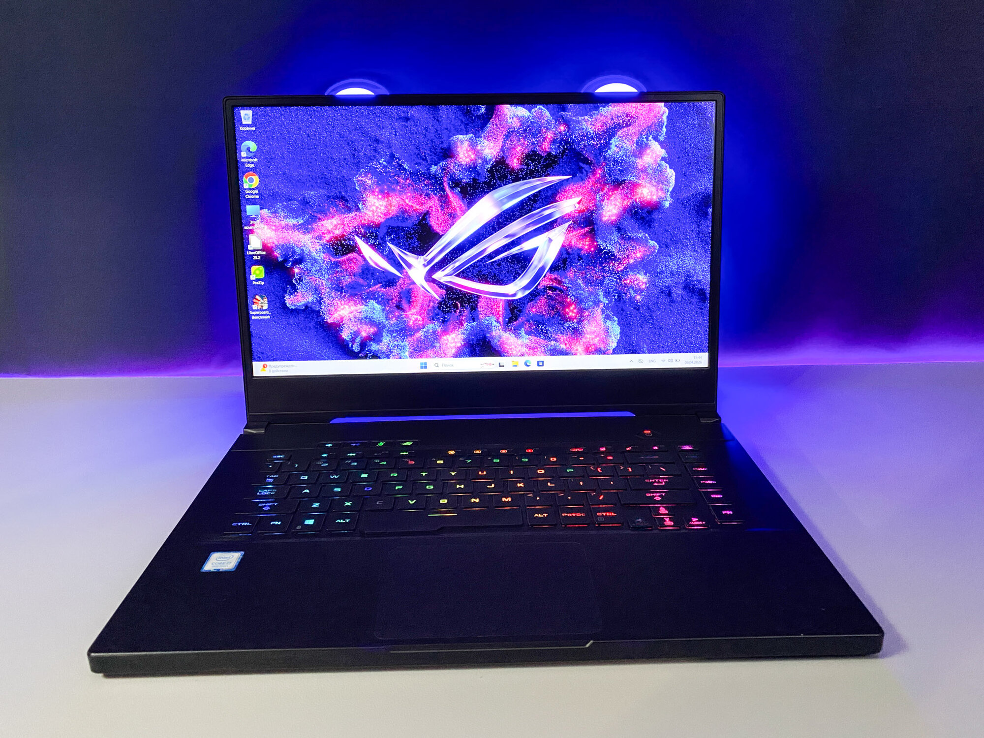 Игровой Ноутбук Asus ROG Strix 15.6"240Hz/Intel Core i7-9750H 6/12*2.60-4.50GHz/16GB/RTX 2070MQ-8Gb/SSD1Tb