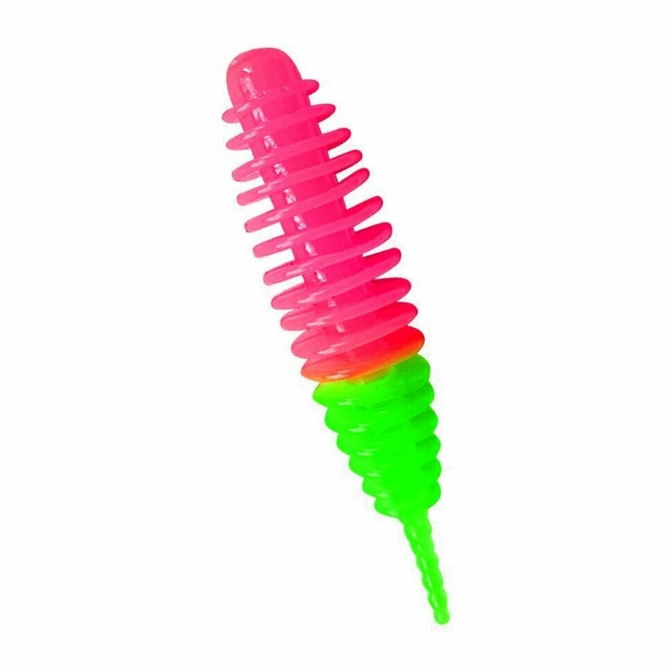 Силиконовая приманкаTROUT BAIT в банке, JUMBO 65, СЫР, COL. 30 (Pink-Green)