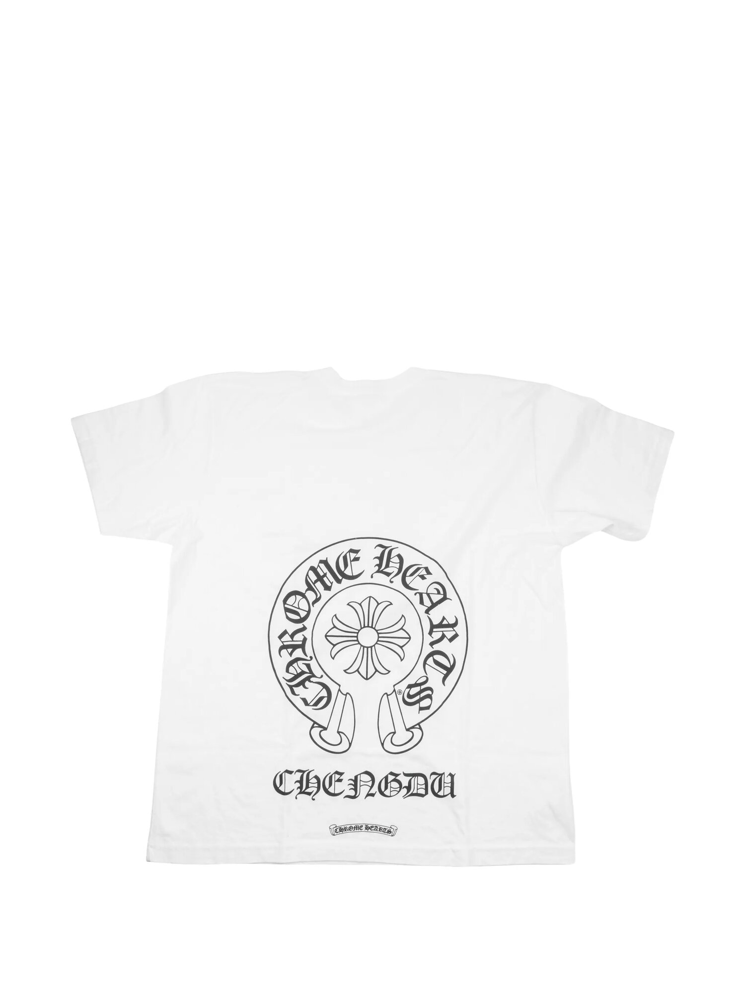 Футболка Chrome Hearts, размер 52, бежевый/белый — фото 1