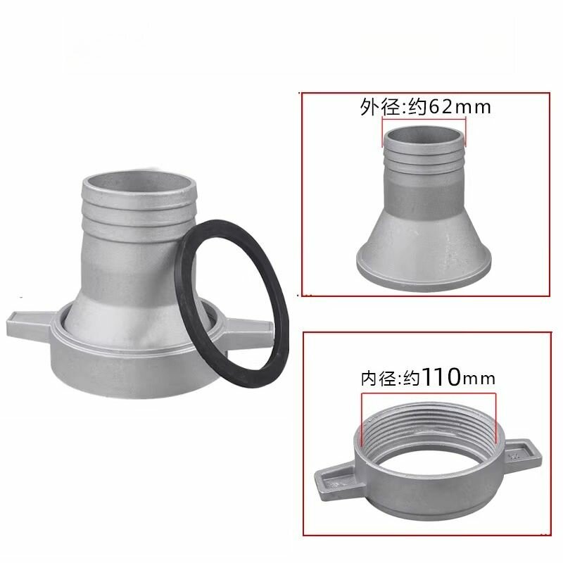 Гайка с переменным разъемом (от 3 до 2 дюймов (прямая труба + гайка + кожаная подушка))