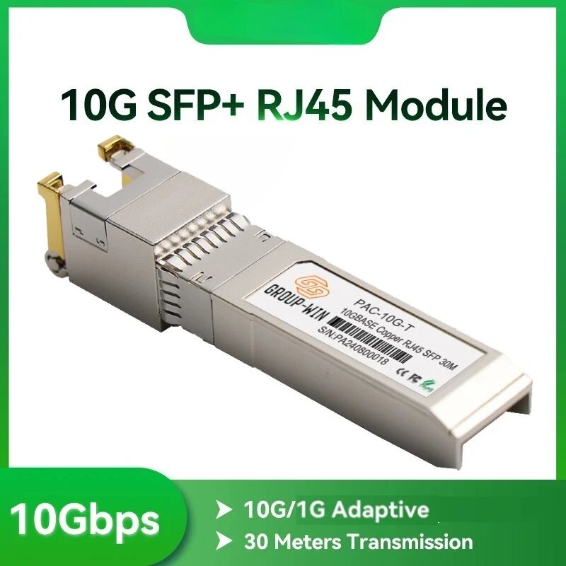PACBTECH GSFP-10G-T Медный модуль SFP 10G RJ45 For Unifi Ubiquiti