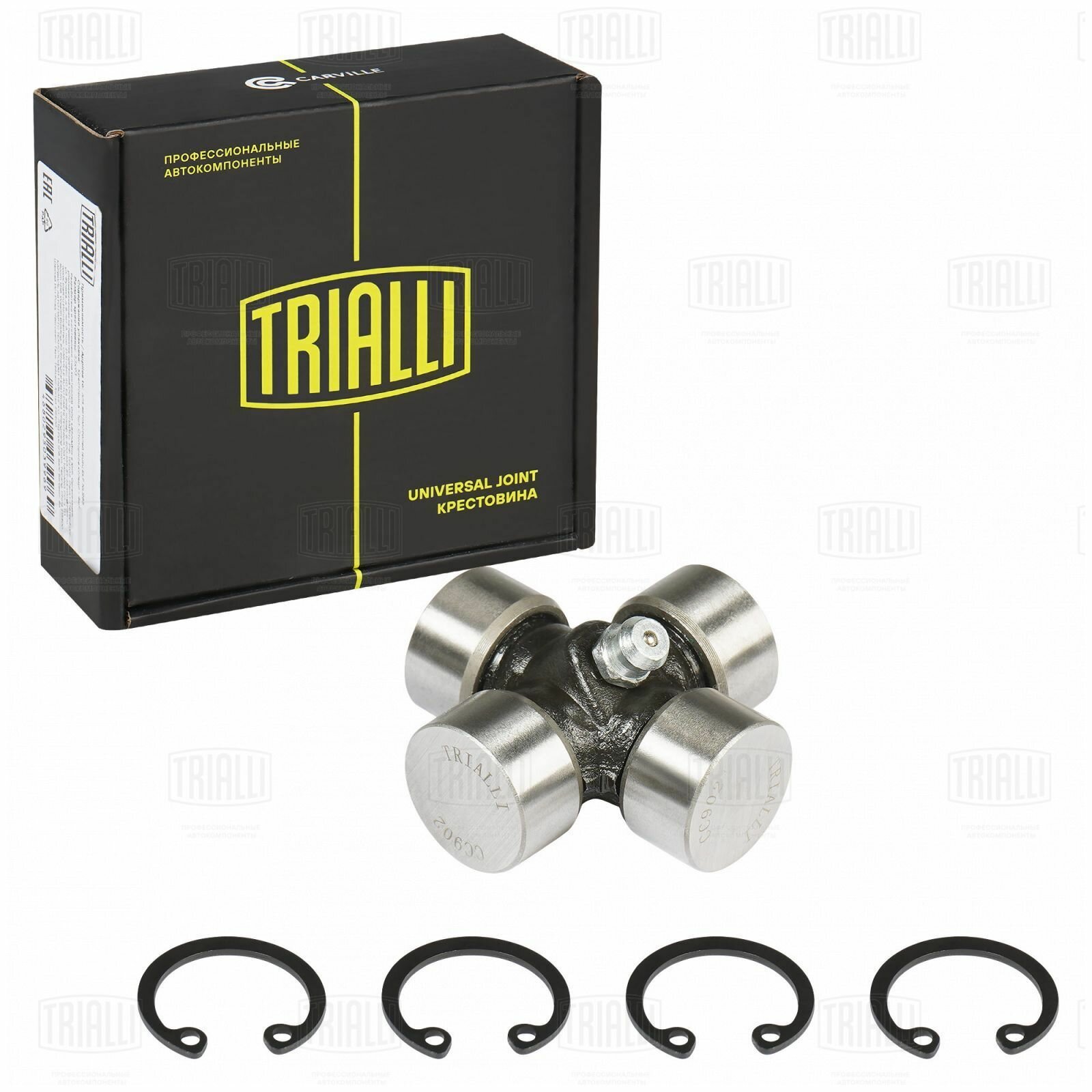 Крестовина рулевого вала ГАЗ 3302, ГАЗель, ГАЗон, Валдай 19x44.6 со стоп. кольцами, масленкой /CC 902/