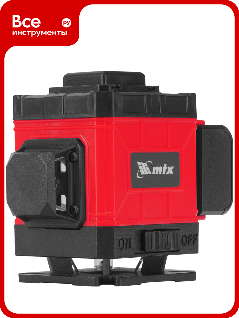 Лазерный уровень MTX м-призм. ML 360-3 Basic SET, 30 м, зеленый луч, акк. Li 3000 мАч, сумка 35083