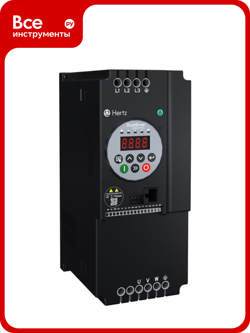 Преобразователь частоты Systeme Electric STV050 Hertz 11 кВт, 380 В, ЭМС, С3 + LED панель оператора STV050D11N4