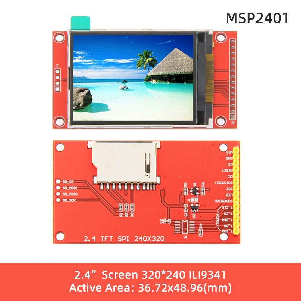 2.4" TFT SPI экран ILI9341 для Raspberry Pi