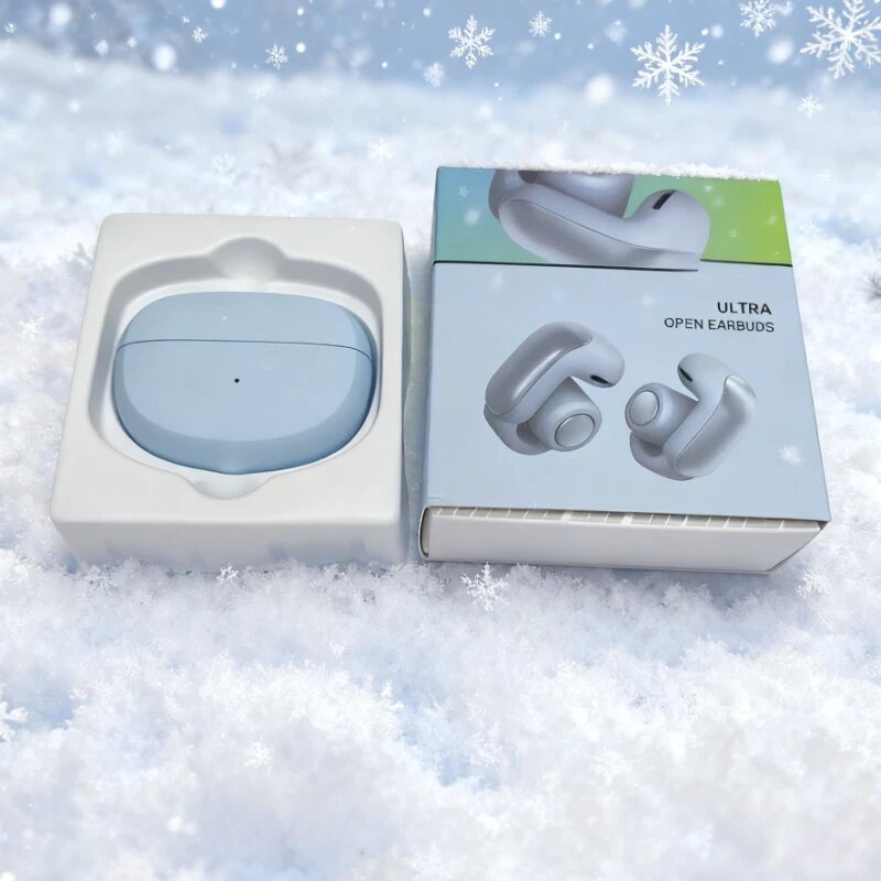 Беспроводные наушники Bluetooth V12 scu-Earbuds: ушные клипы, высокое звучание, дальний диапазон