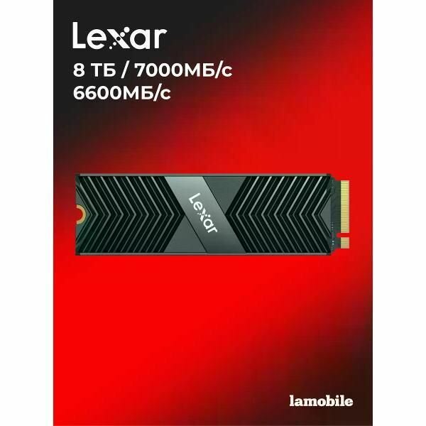 Внутренний диск SSD Lexar Professional NM800PRO with Heatsink M.2 PCIe Gen 4.0 8TB