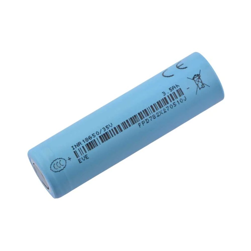Аккумулятор EVE 18650 3500 мАч INR18650/35V Energy 3.65 В, Li-Ion высокотоковый с плоским электродом, 4 штуки 6780422