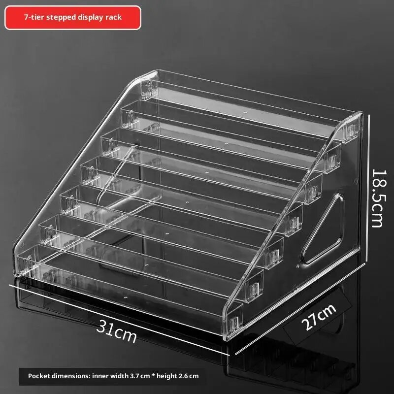 Прозрачный акриловый органайзер для лака 7-Tier
