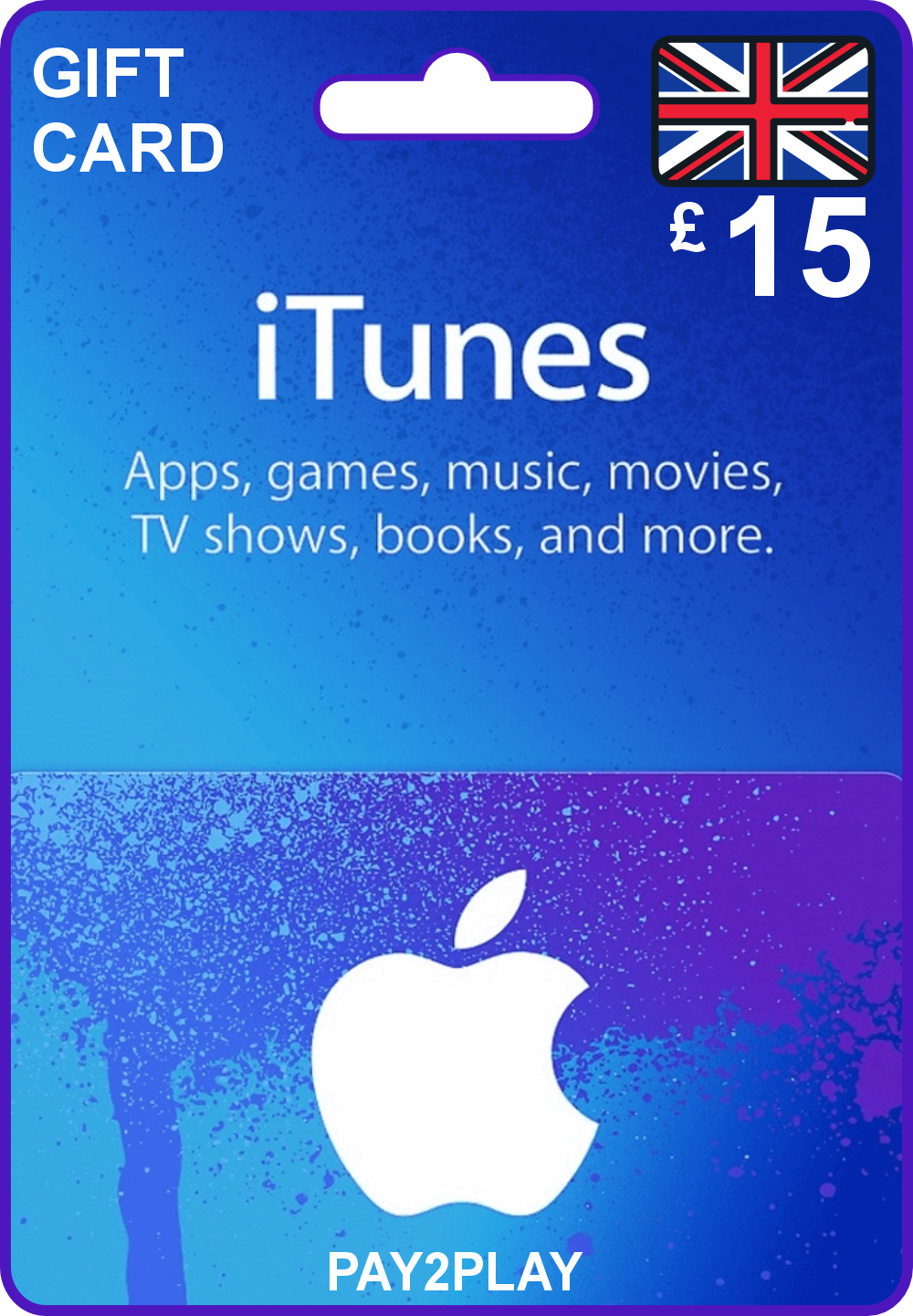 Подарочная карта Apple App Store&iTunes 15 GBP (Apple ID) / Великобритания / Пополнение Счета