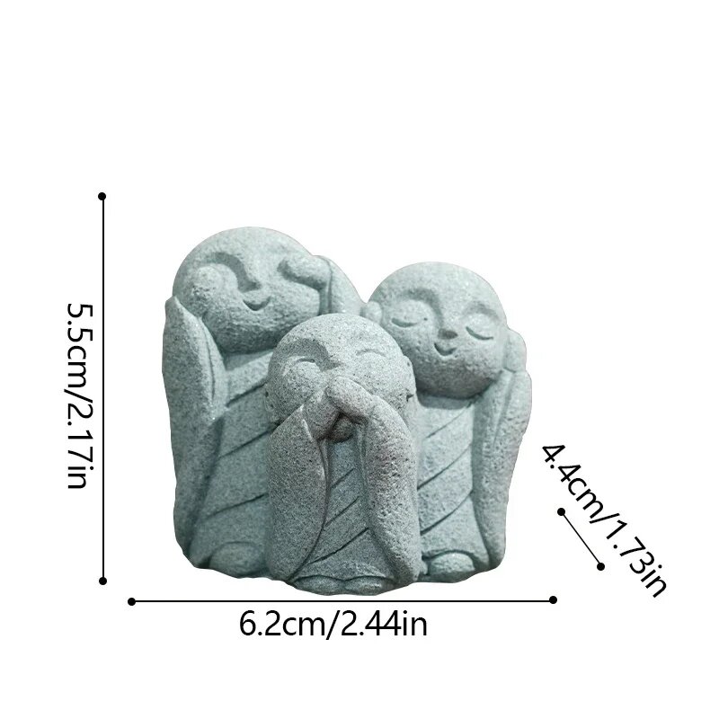 Фигурка Будды из смолы, Цвет: 05, 6.2x4.4x5.5 см