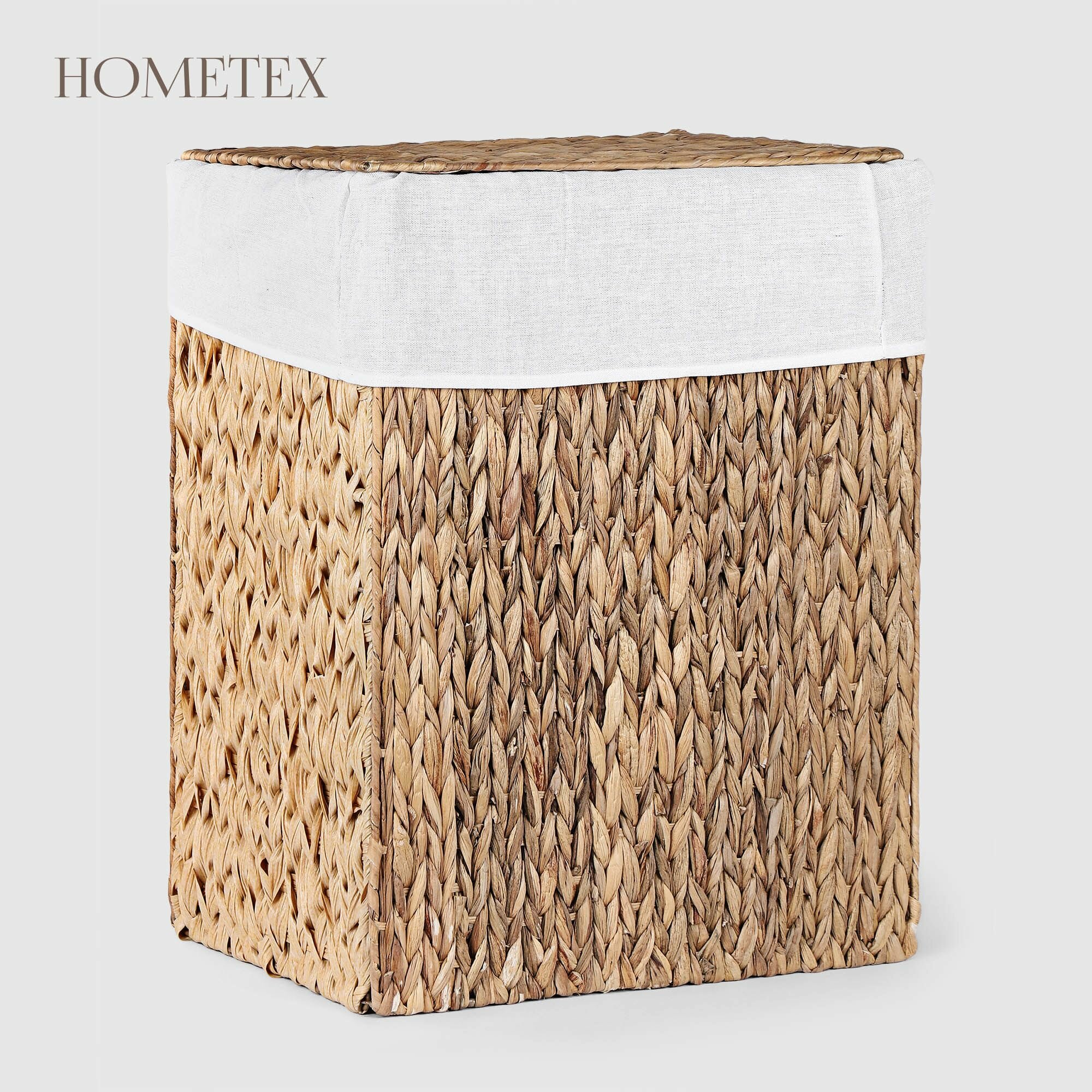 Корзина для хранения для белья Hometex с крышкой 45x33x60 см