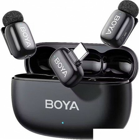 Радиосистема BOYA Mini 2, беспроводная, миниатюрная, качественная запись звука — фото 1