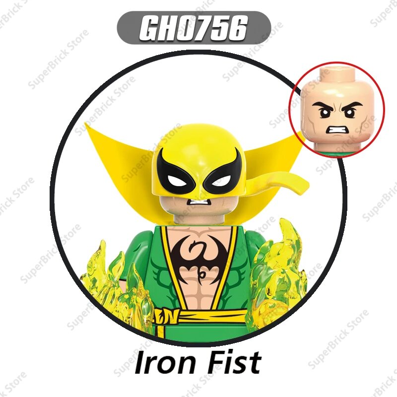 Конструктор MARVEL Iron Fist, желтый, без коробки