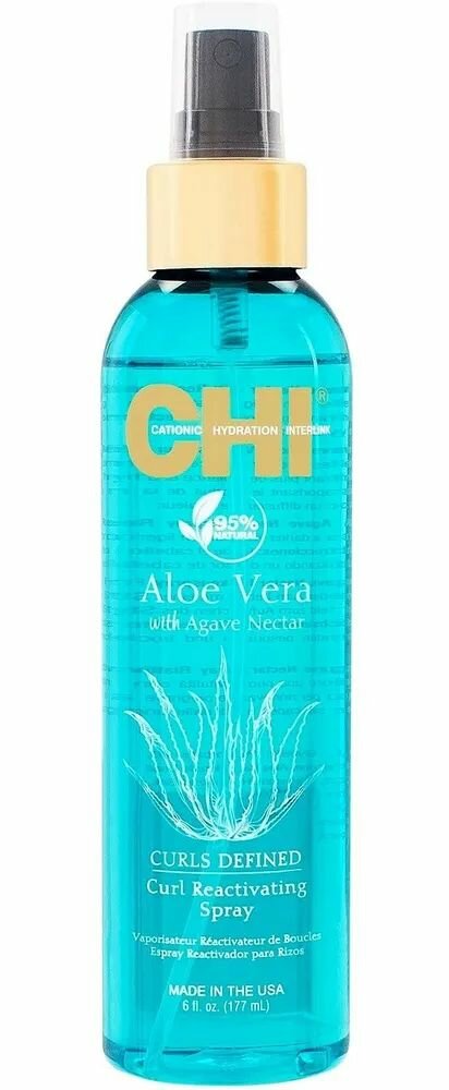 CHI - Aloe Vera Curl Reactivating Spray Спрей для вьющихся волос 177 мл