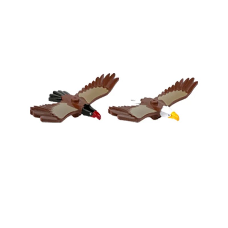 Конструктор BRICKPANDA, 2 птицы, коричневый, B9-63-1-2-2PCS