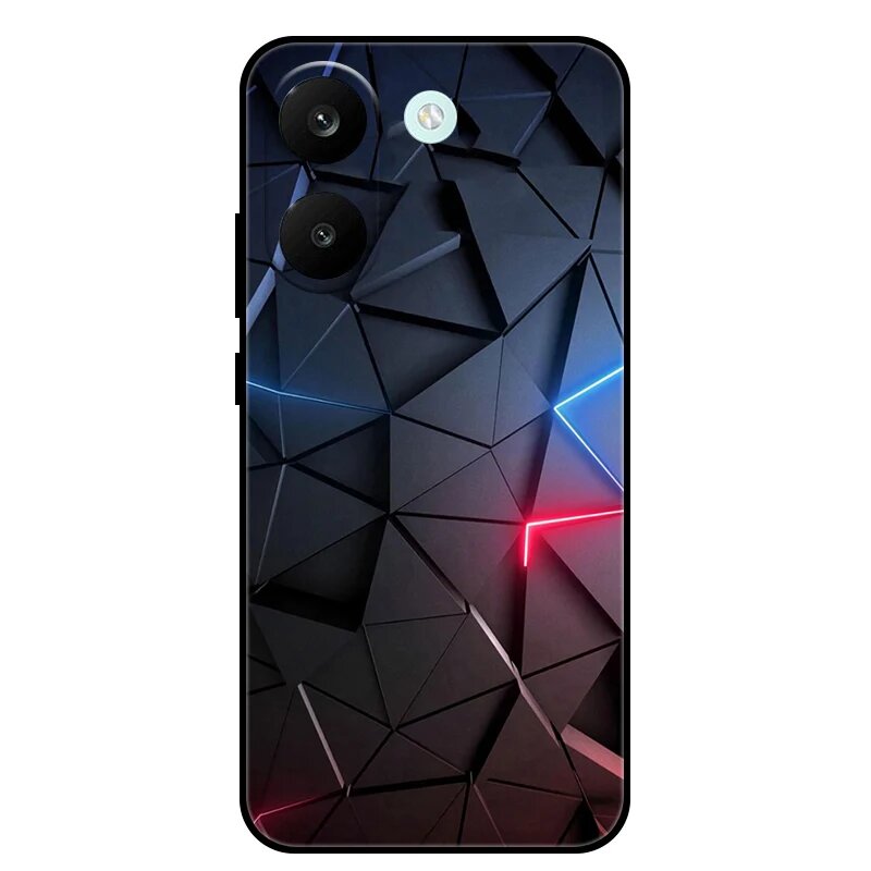 Черный чехол Poco X8 Pro 5G с рисунком