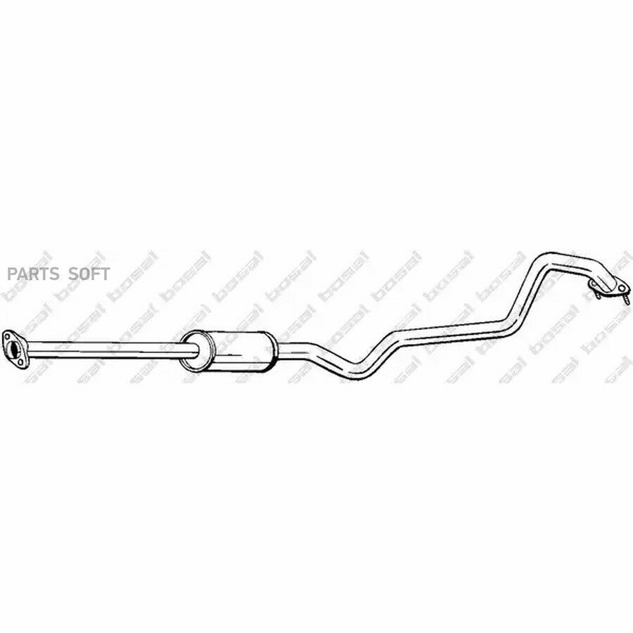 Глушитель центральный NISSAN ALMERA 00-03 от официального дистрибьютора, BOSAL, артикул 288063